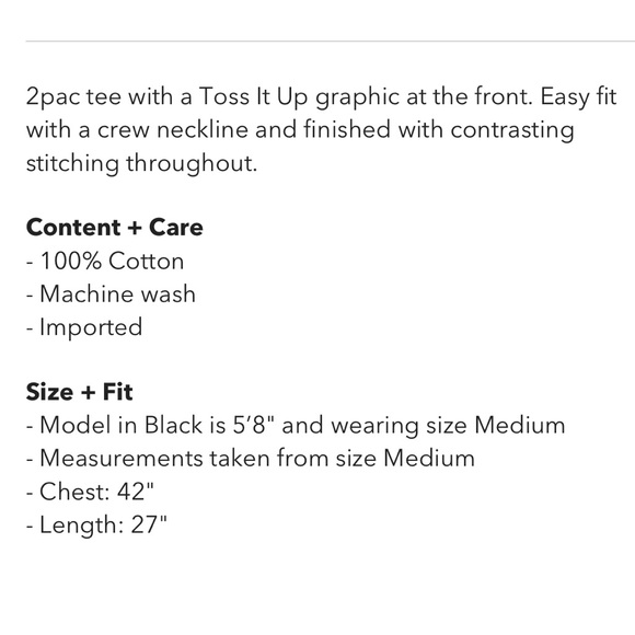 Urban Outfitters | Tops | Toss It Up Tupac Shakur Tee | Poshmark